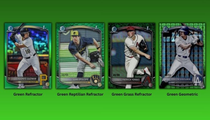 A Guide and Image Gallery to 2025 Bowman Draft Baseball Parallels