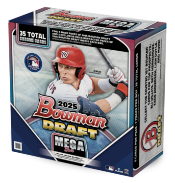2025 Bowman Draft Mega Box Baseball Checklist, Team Sets, Box Info