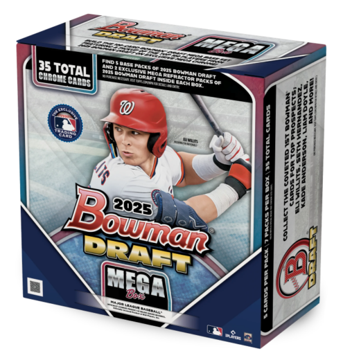 2025 Bowman Draft Mega Box Baseball Checklist, Team Sets, Box Info