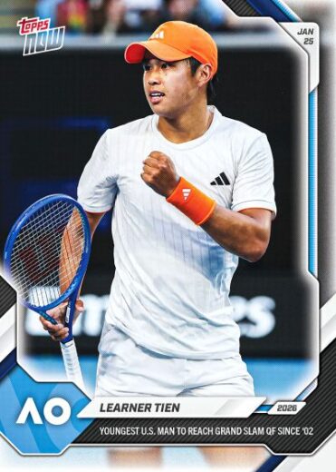 2026 Topps Now Tennis Checklist, Print Runs, SPs, Autographs