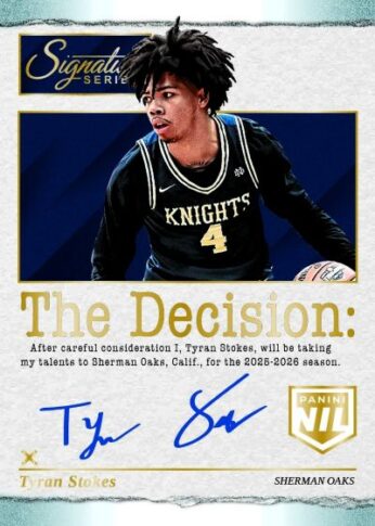 2025-26 Panini Signature Series Basketball Checklist Details, Box Info