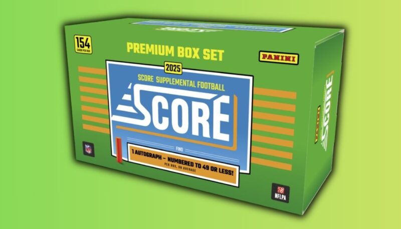 2025 Score Football Checklist, Hobby Box Breakdown, Details