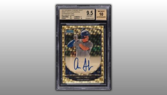 Beckett-Graded Aaron Judge Superfractor Sells for Record $5.2 Million ...