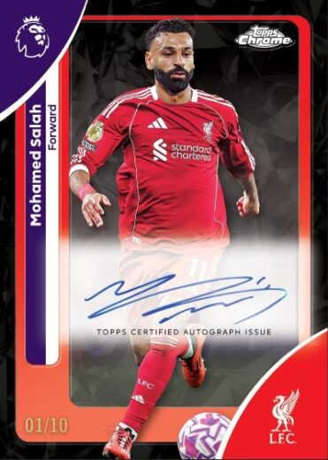2026 Topps Chrome Sapphire Premier League Soccer Checklist