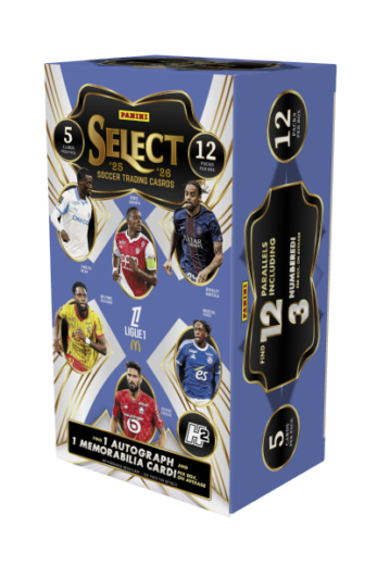 2025-26 Panini Select Ligue 1 Soccer Checklist Details, Box Info