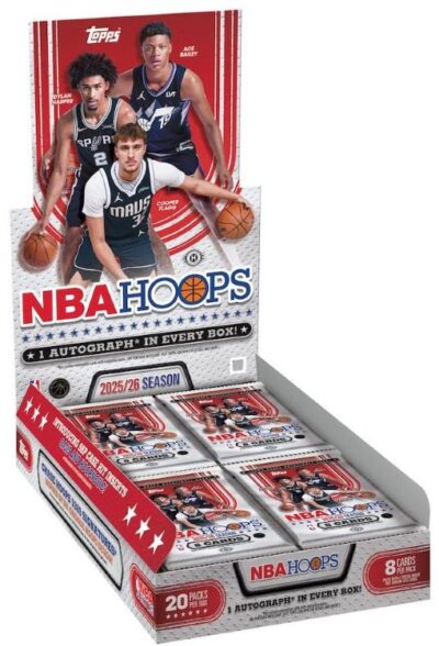 2025-26 Topps NBA Hoops Basketball Checklist, Team Sets, Box Info