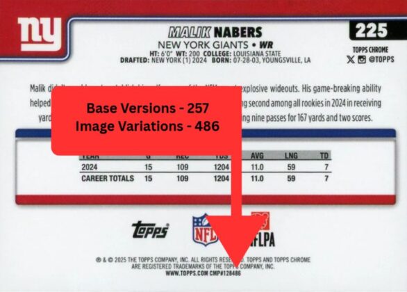 2025 Topps Chrome Football Image Variations Guide and Gallery