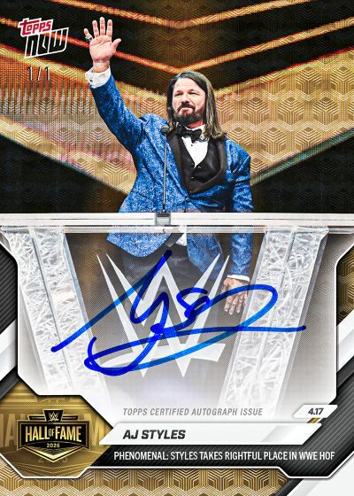 2026 Topps Now WWE Hall of Fame Checklist, Autographs