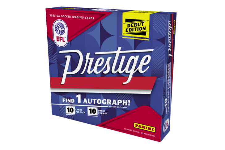 2025-26 Panini Prestige EFL Soccer Checklist Details, Box Info