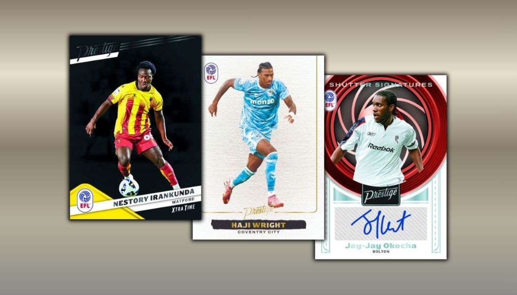 2025-26 Panini Prestige EFL Soccer Checklist Details, Box Info