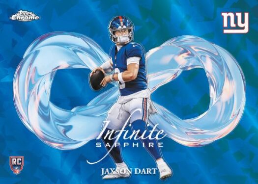 2025 Topps Chrome Sapphire Football Checklist, Teams, Box Info