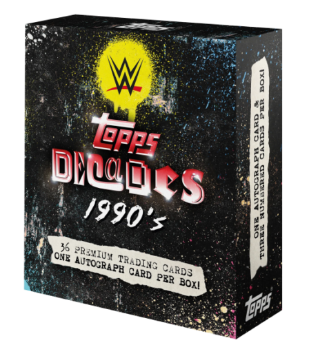 2026 Topps Decades - '90s Edition WWE Checklist, Hobby Box Info