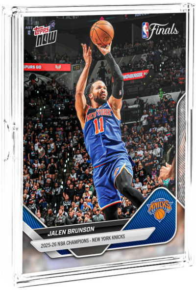 2026 Topps Now New York Knicks NBA Champions Checklist, Details